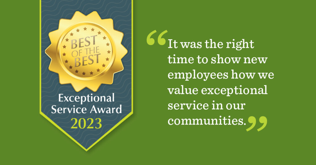 Exceptional Service Award | Atria Senior Living